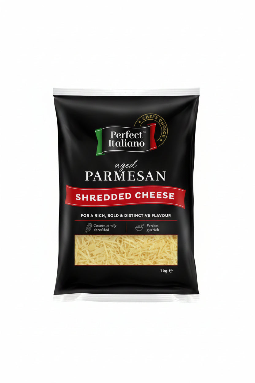 Perfect Italiano Parmesan Shredded 1KG – North Coast Smallgoods