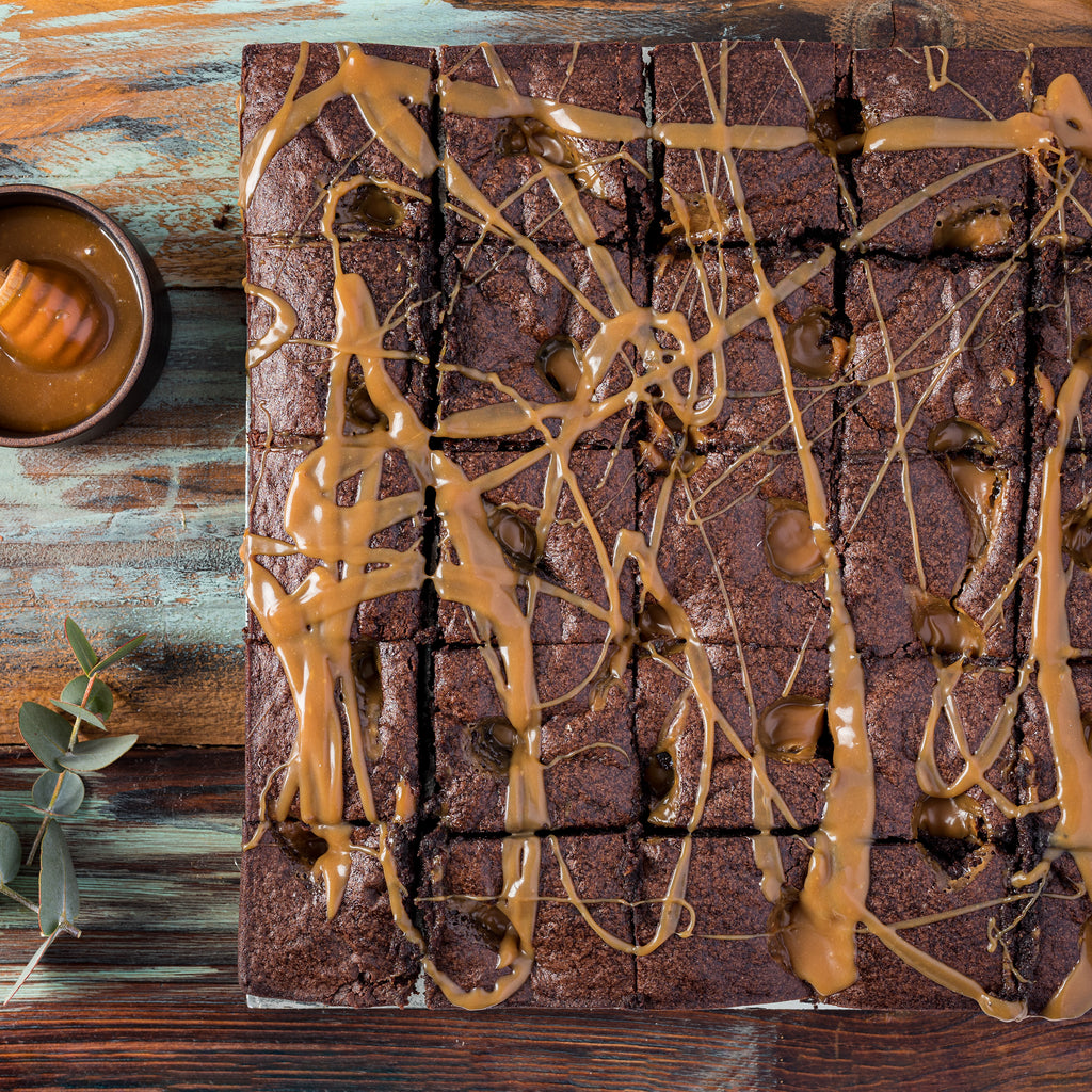 HMB GF Dulce De Leche Brownie Slab Cut 25 pieces – North Coast Smallgoods